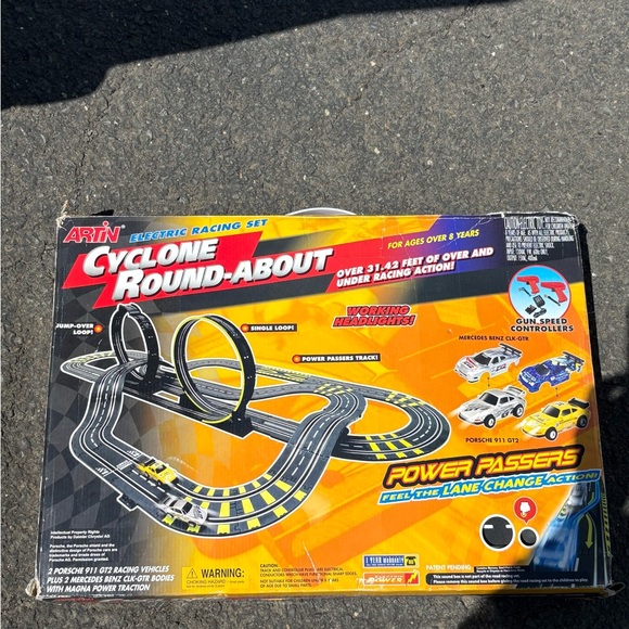 Toys | Cyclone Roundabout Electric Racing Set Black And Yellow | Poshmark